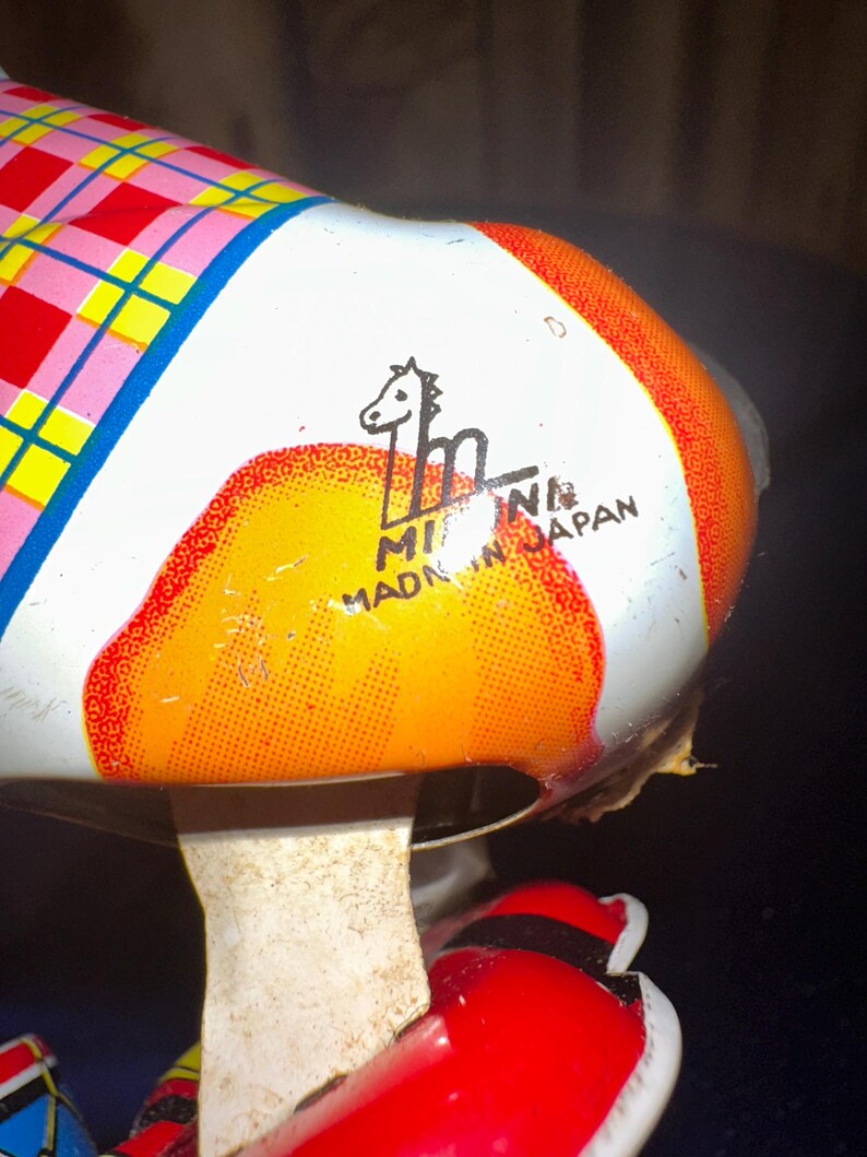 Mechanical Doggie Drummer Tin Wind-up Toy Dog W/box MIKINI Japan 1960's ...