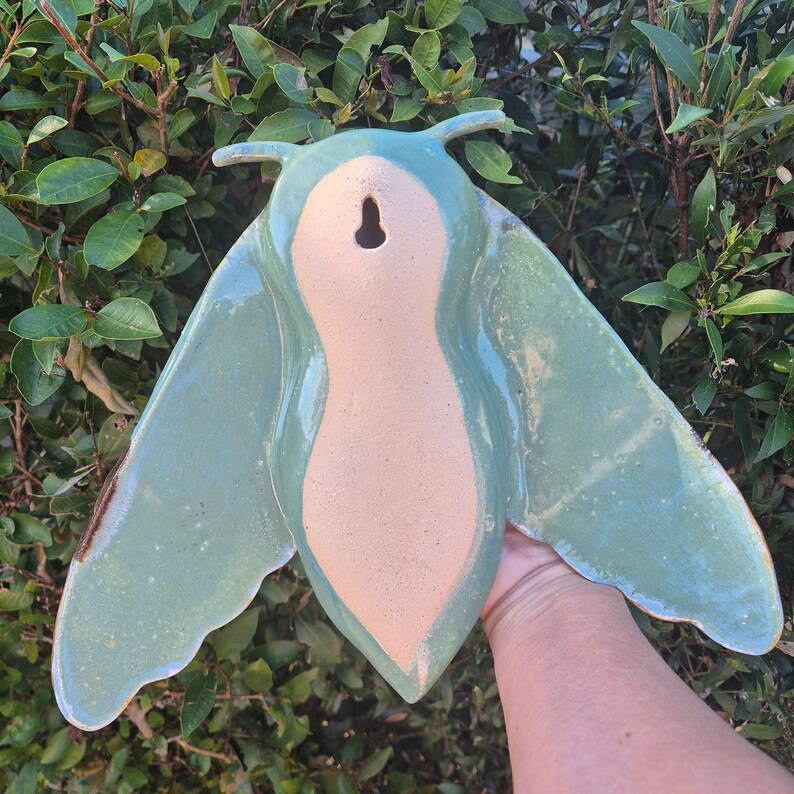 Custom Handmade Decorative Wall Mounted Moth Ceramic Hanging Wall Art ...