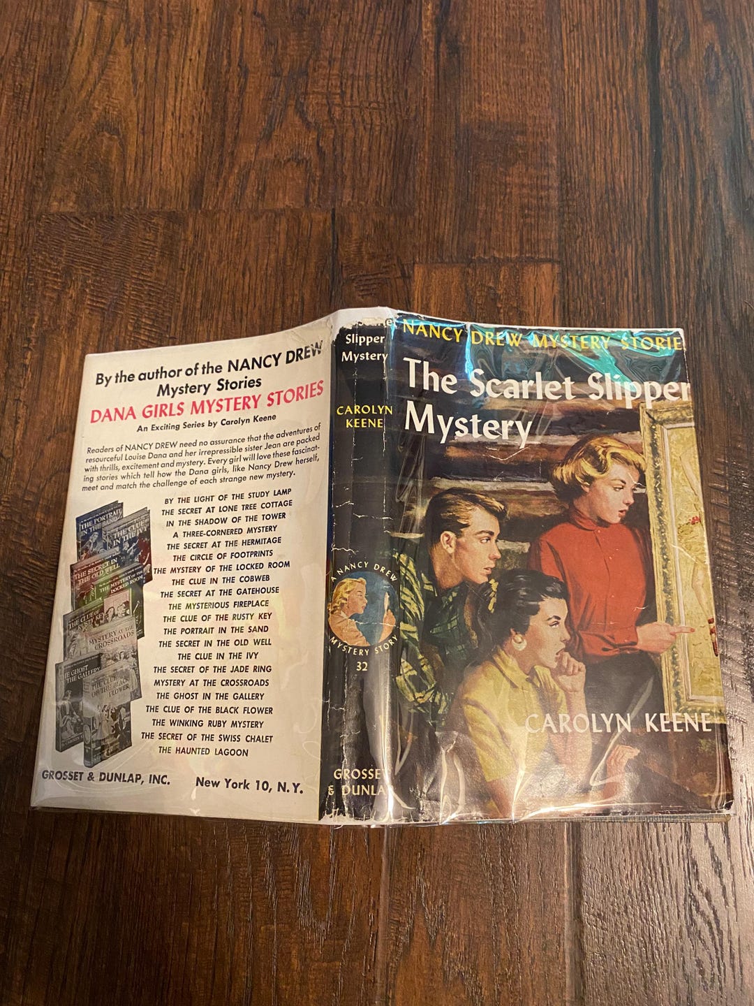 Nancy Drew 32 the Scarlet Slipper Mystery 1960s DJ Original - Etsy