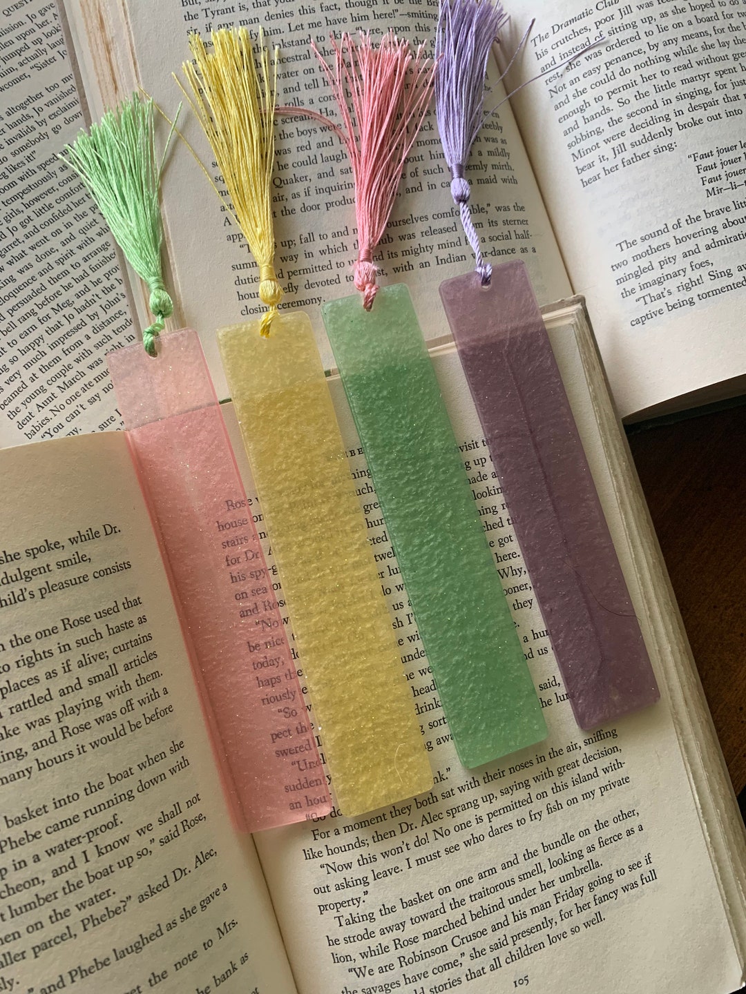 Iridescent Pastel Bookmarks - Etsy