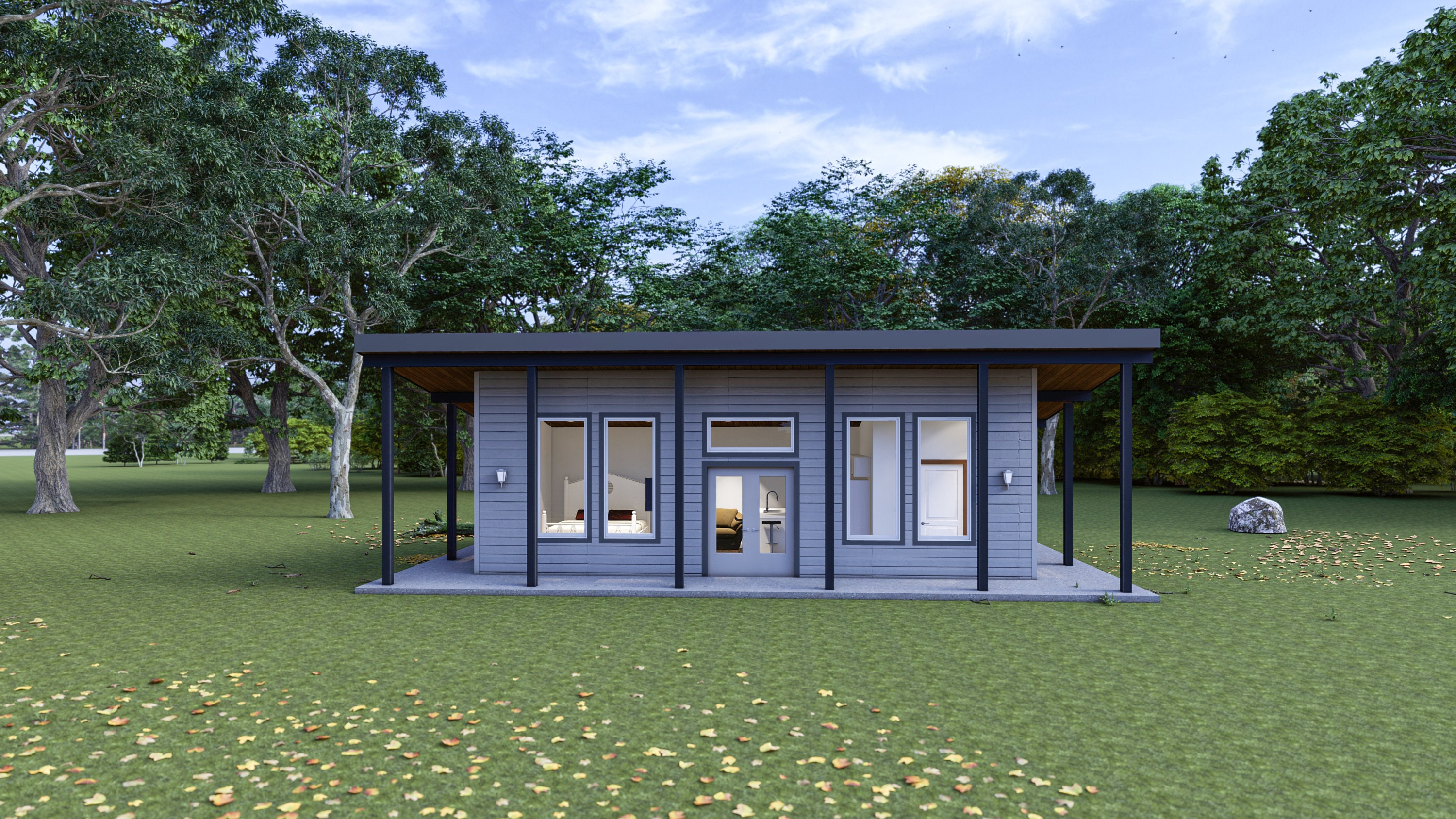 32' X 16' One Bedroom Tiny House Cabin PDF - Etsy