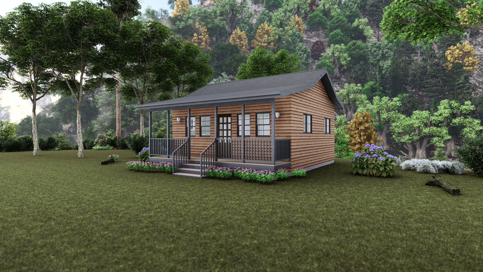 22' X 22' One Bedroom Cabin House - PDF Architectural Plan With Materials List - Etsy