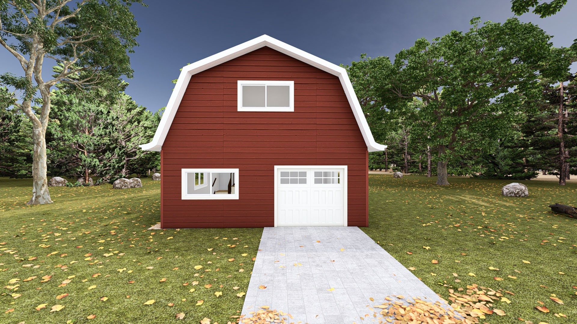 Gambrel Garage Plans With Loft