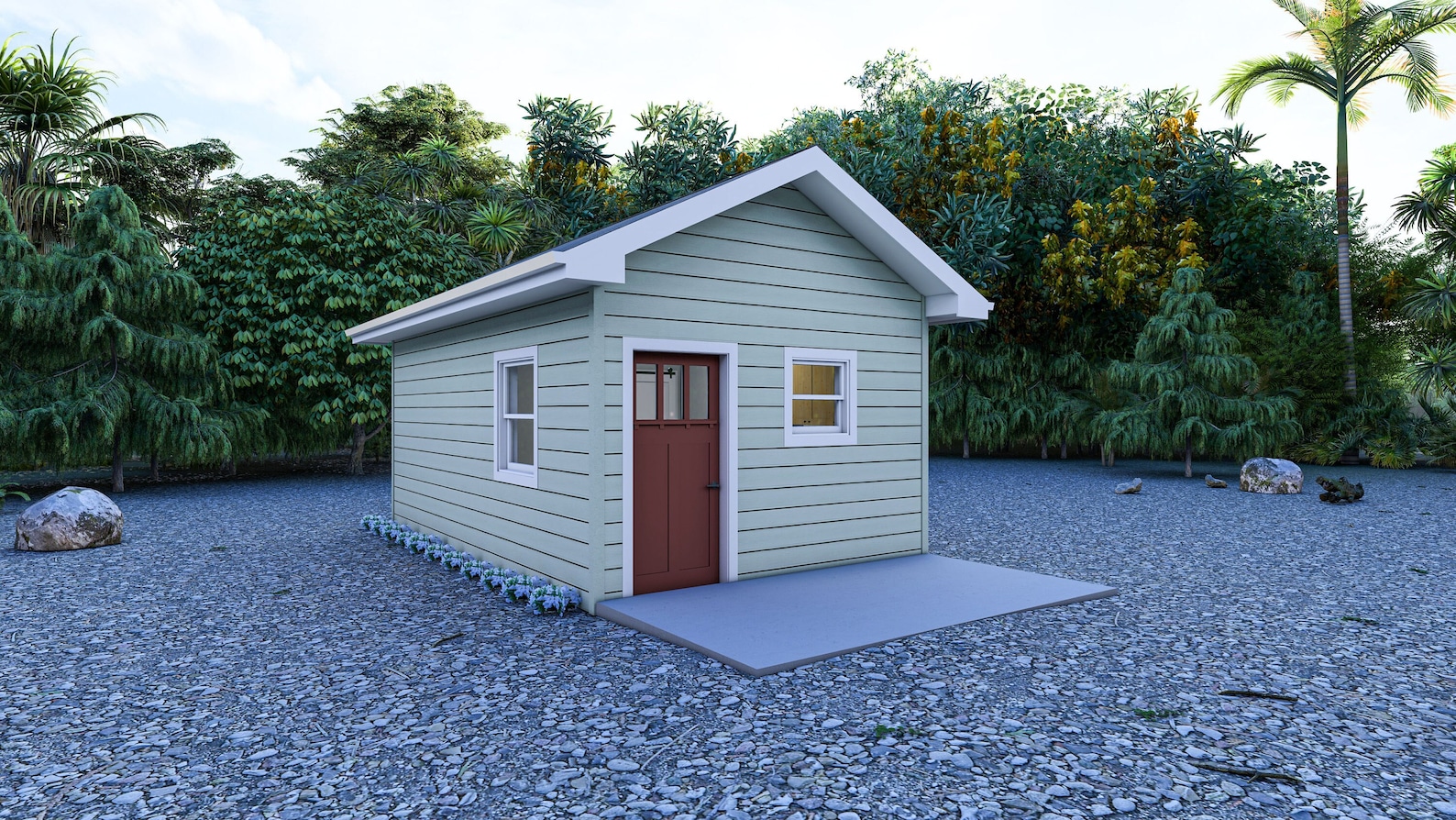 12' X 20' Minimalist Tiny House | Studio House - PDF Architectural Plan ...