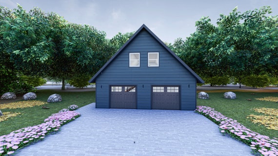 28 X 32 Garage Floor Plan Garage With Loft Plans Free Images