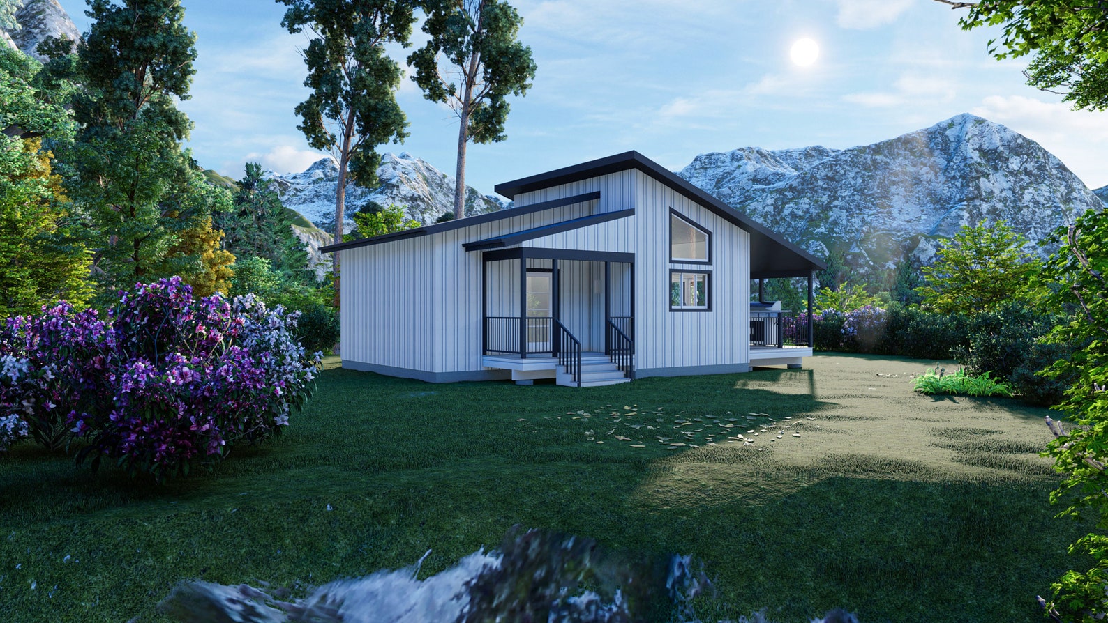 37' X 26' Modern Tiny House - PDF Architectural Plan With Materials ...