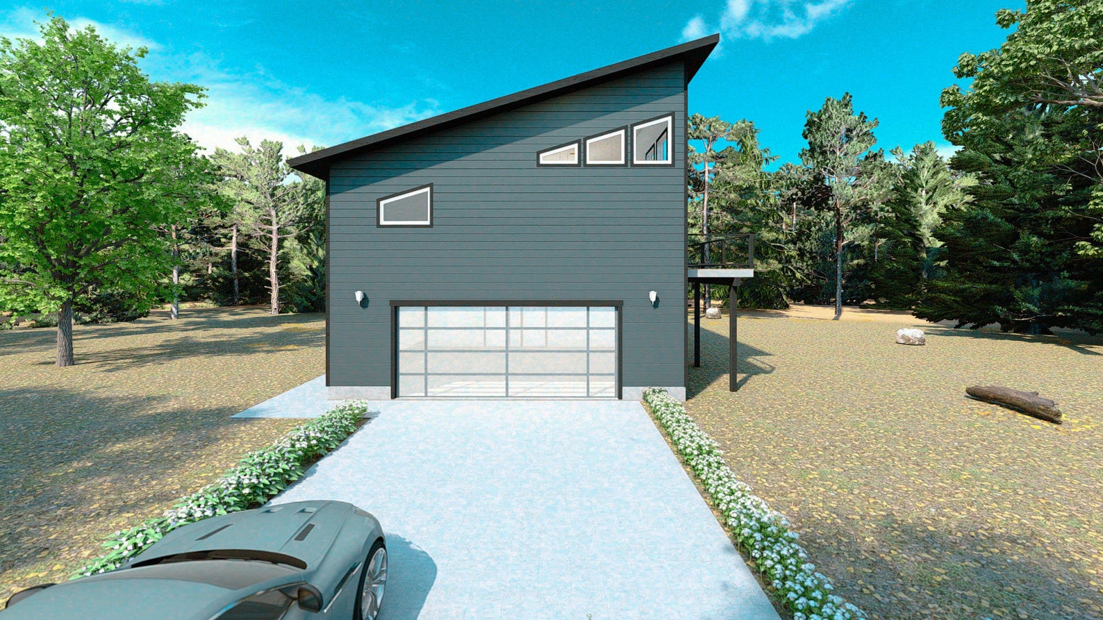 28' X 36' Two Bedroom Garage Apartment - PDF Architectural Plan With ...