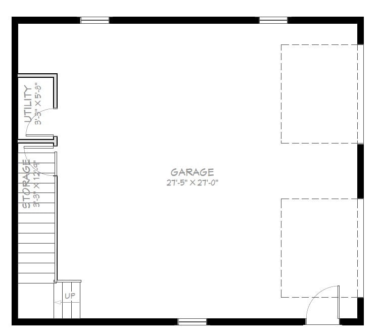 28' X 32' Two Bedroom Garage Apartment - PDF Architectural Plan With ...