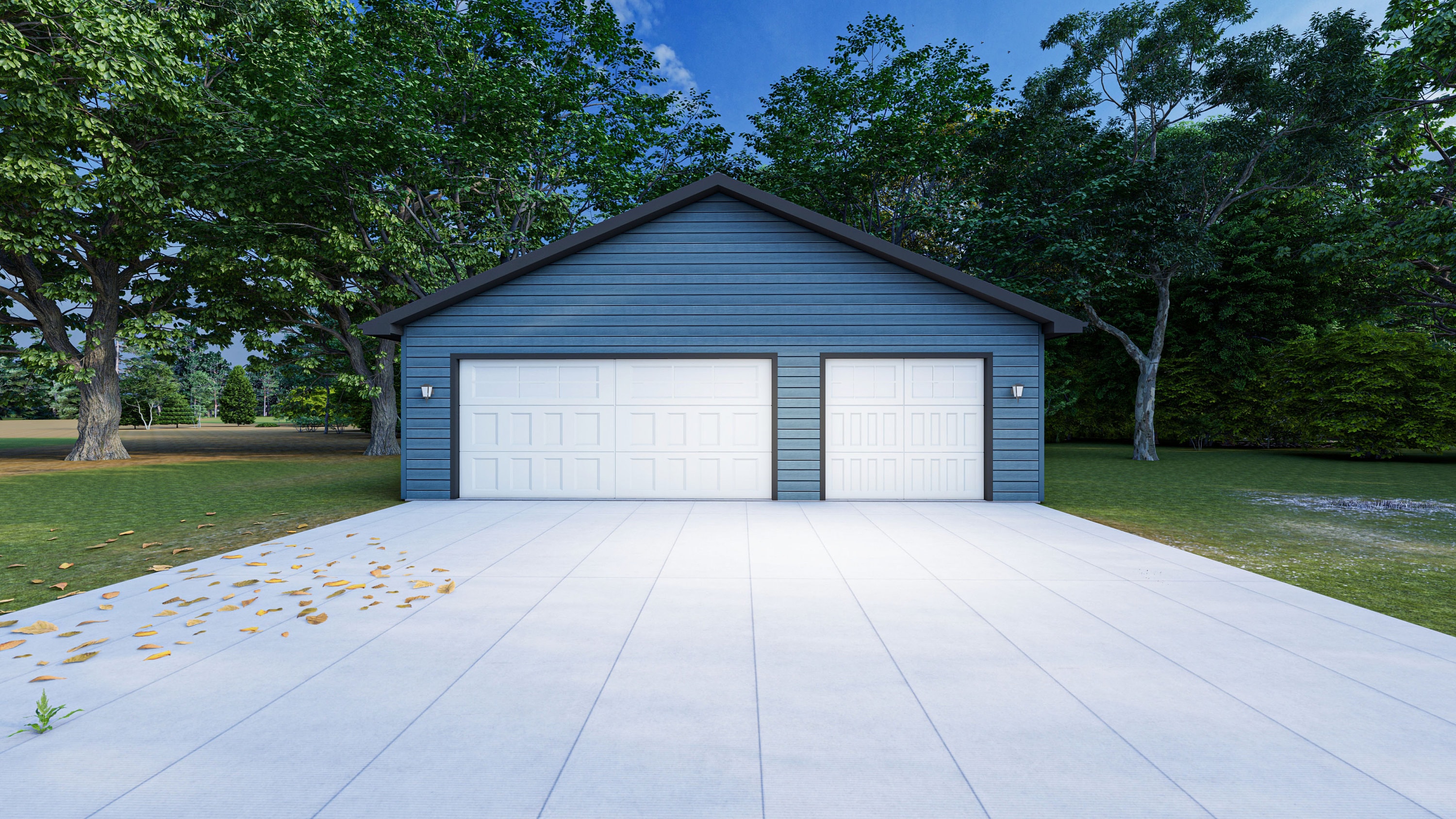 36' X 24' Three Car Garage - PDF Architectural Plan With Materials List - Etsy Canada