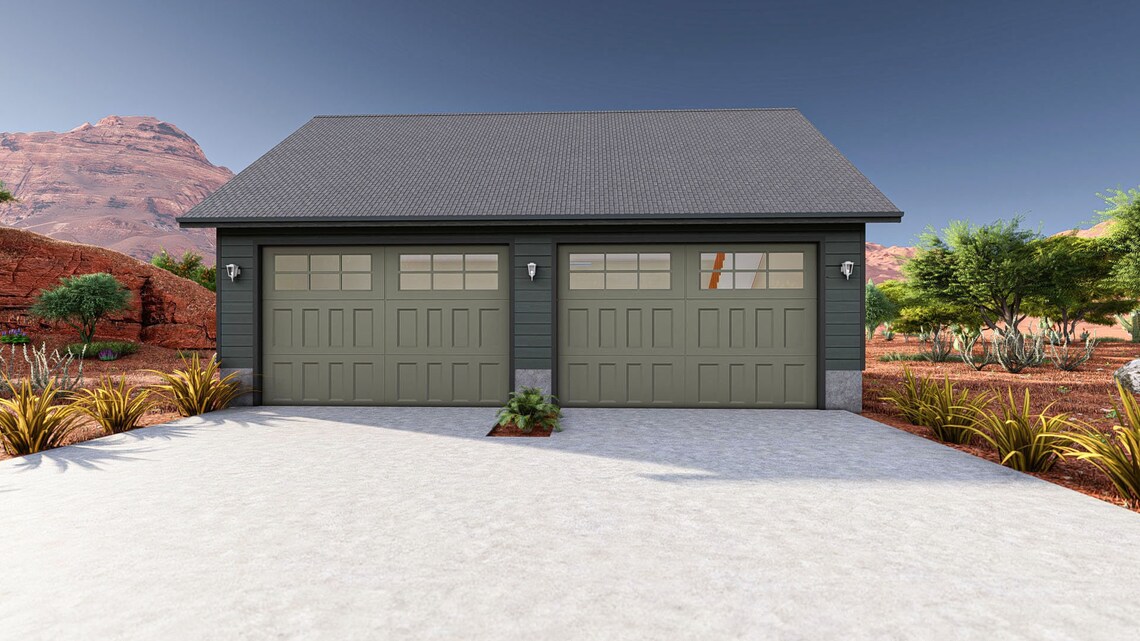 40' X 30' Four Car Workshop Garage PDF Architectural - Etsy
