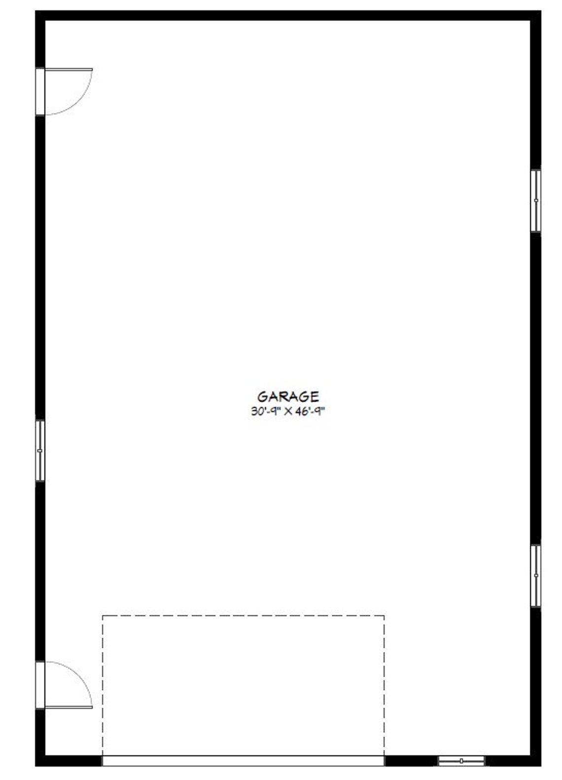 32' X 48' Post Frame Garage | Pole Framing - PDF Architectural Plan ...