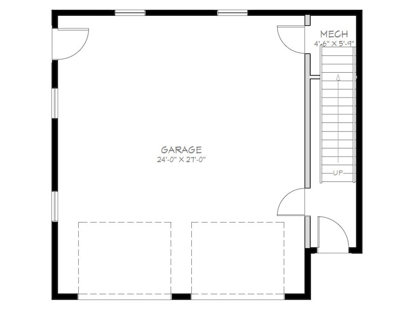 30' X 28' Two Bedroom Garage Apartment - PDF Architectural Plan With ...