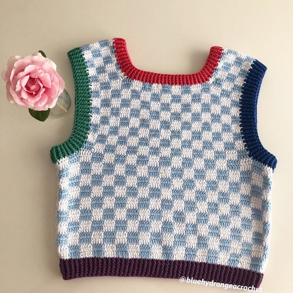 Checkerboard Sweater - Etsy