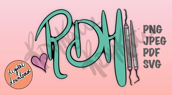 RDH Registered Dental Hygienist Digital DOWNLOAD Dental Image - Etsy
