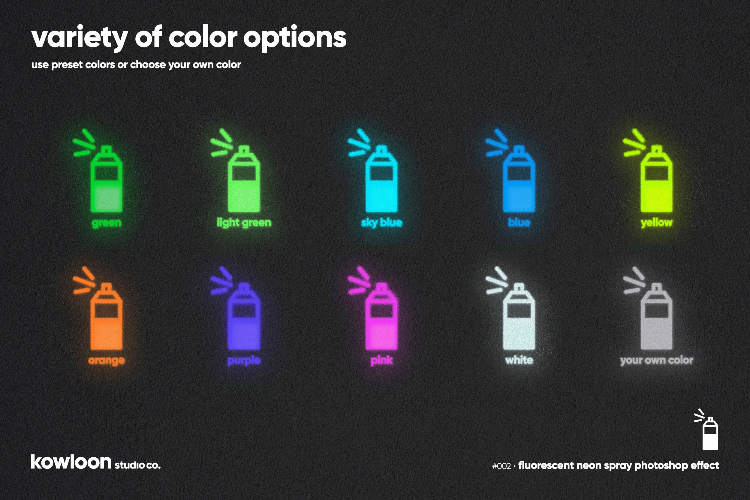Neon Spray Photoshop Effect - Etsy