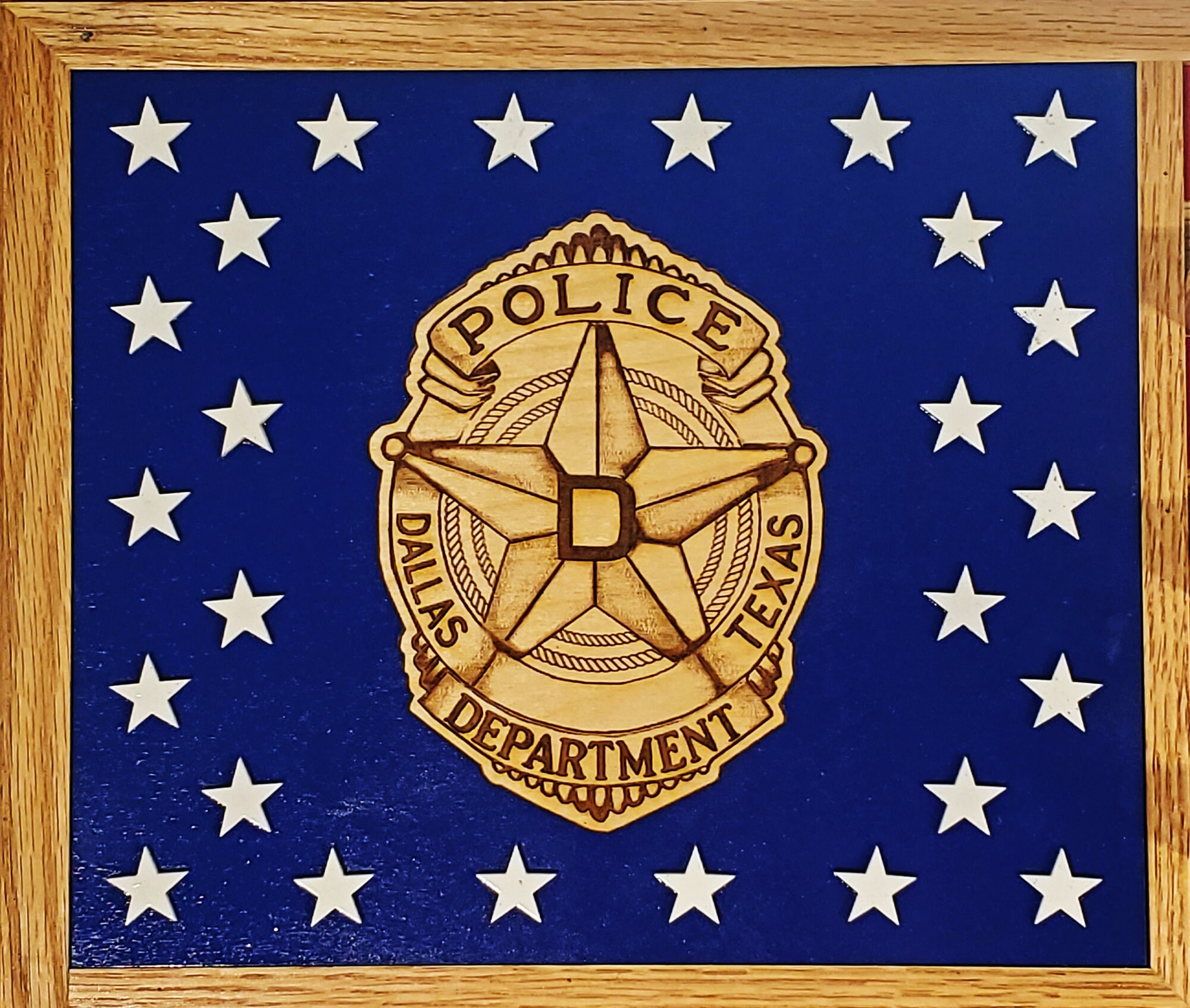 Dallas Police Department Challenge Coin Display Flag. 35x20 - Etsy