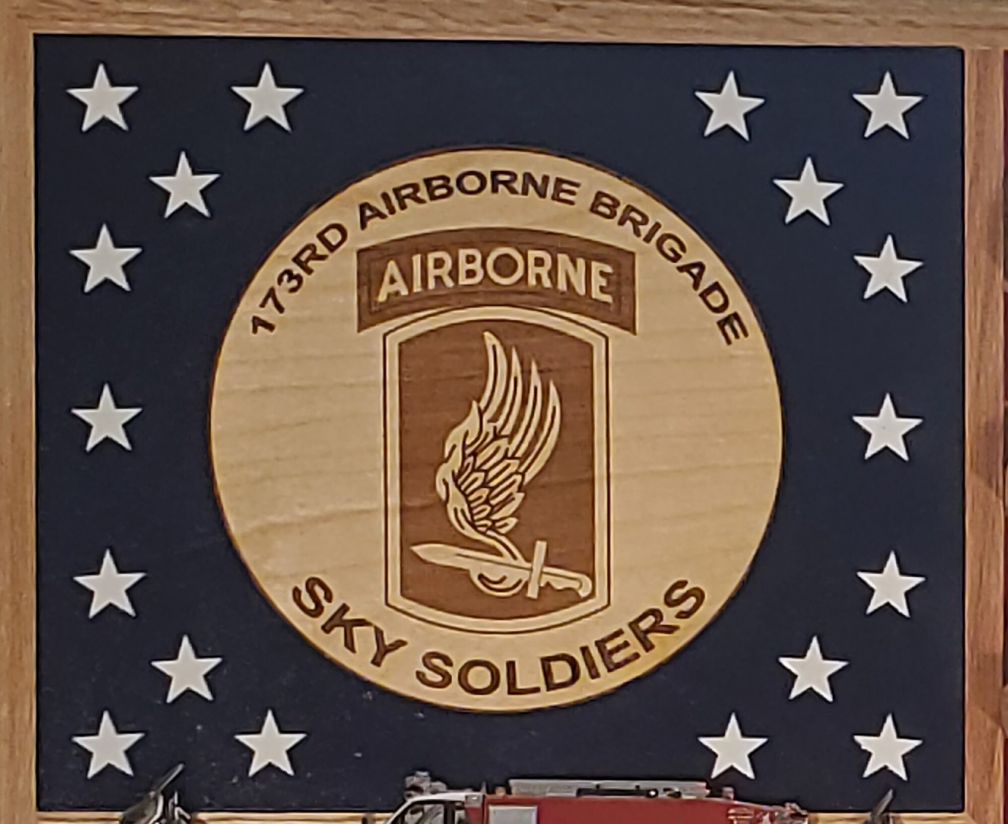 US Army 173rd Airborne Brigade Challenge Coin Display Flag - Etsy