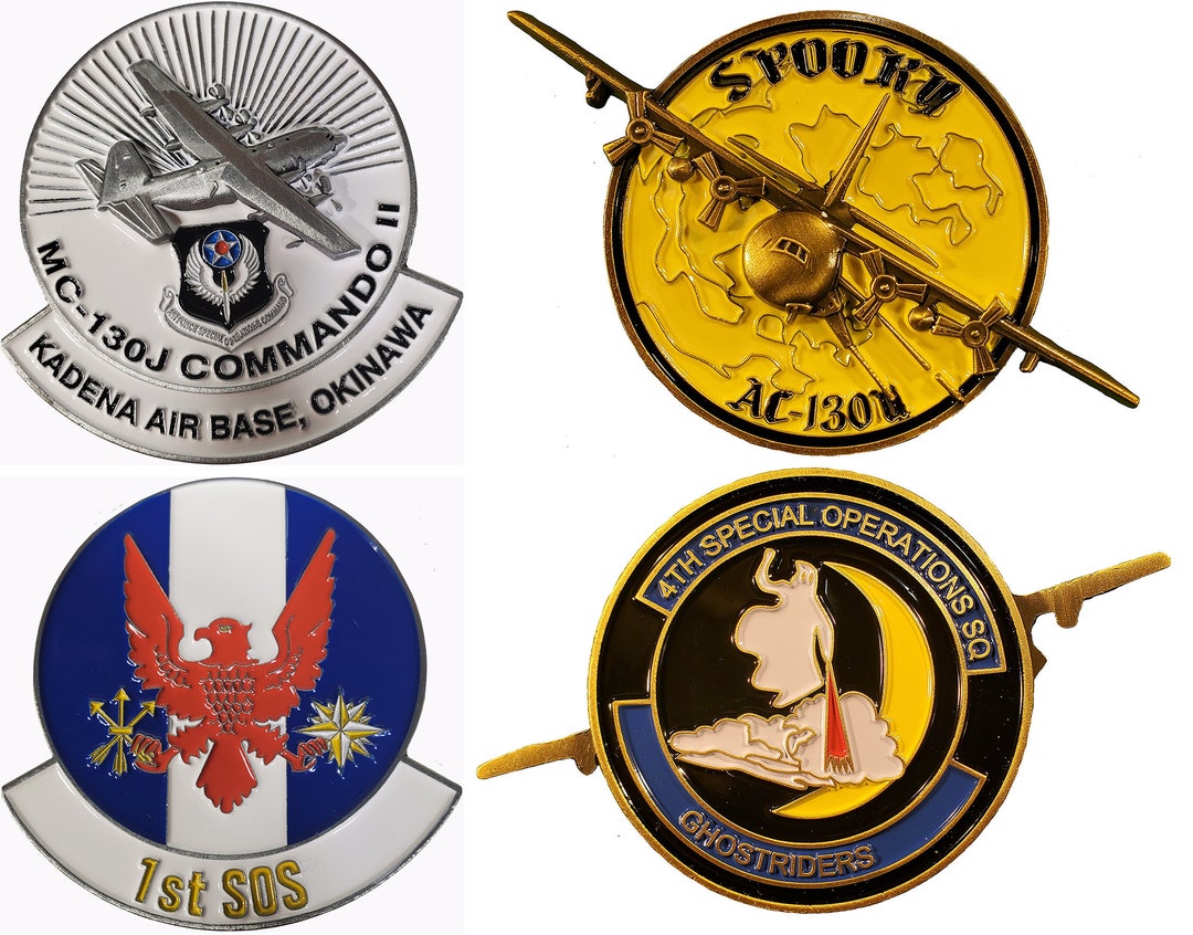 2 Coin Set-usaf 1st and 4th Special Operations Squadron - Etsy