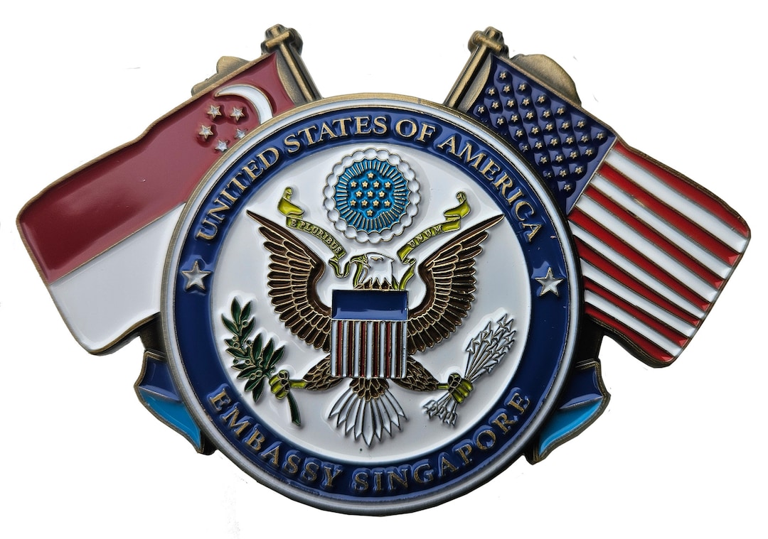 US State Department US Embassy Singapore Commemorative Challenge Coin ...