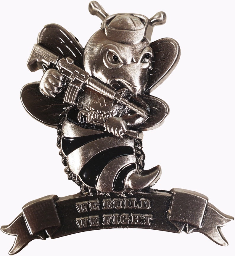US Navy Seabees "we Build We Fight" Commemorative Challenge Coin 2" 29 ...