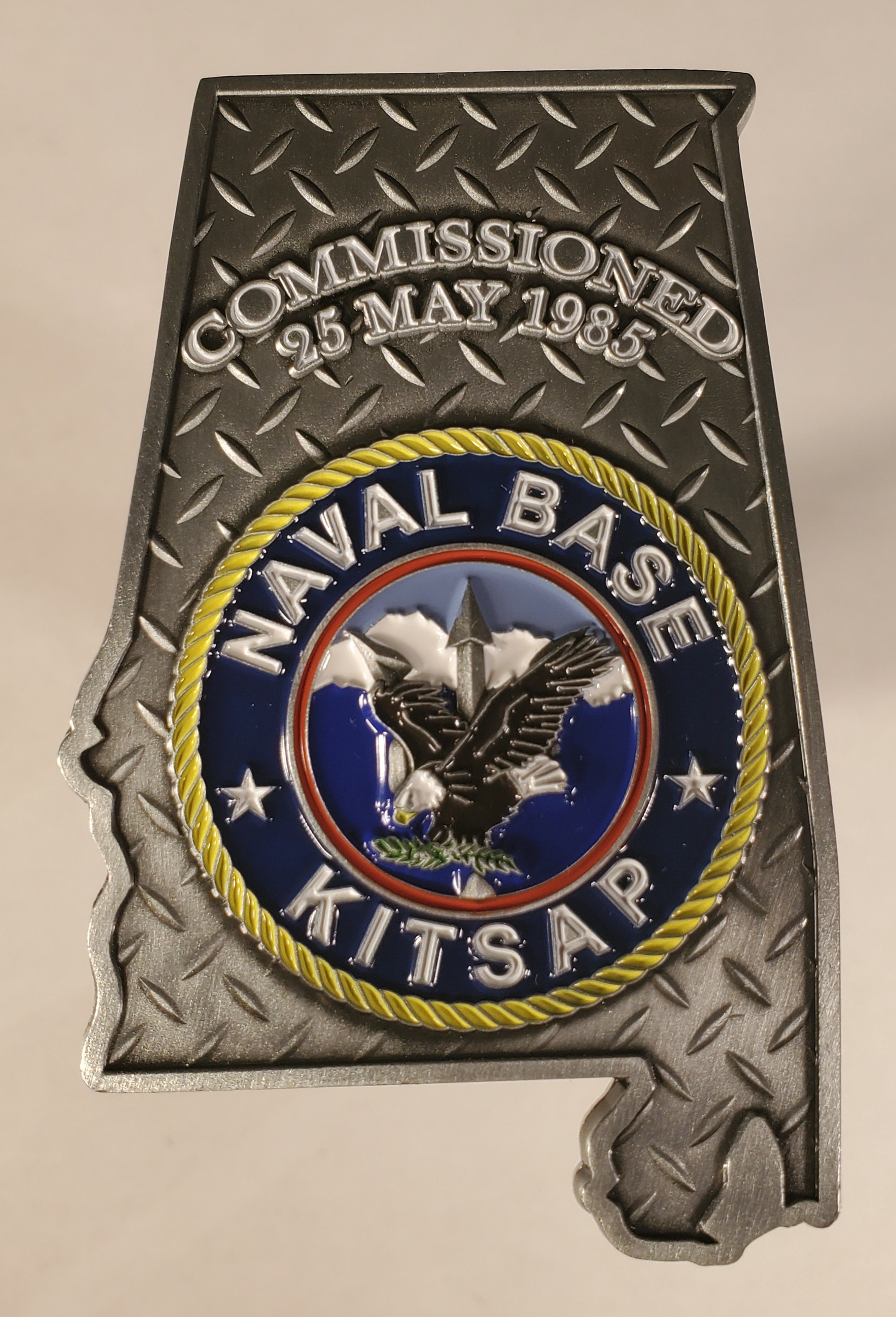 US Navy USS Alabama SSBN-731 Submarine Challenge Coin 2" Wide 3" Tall ...