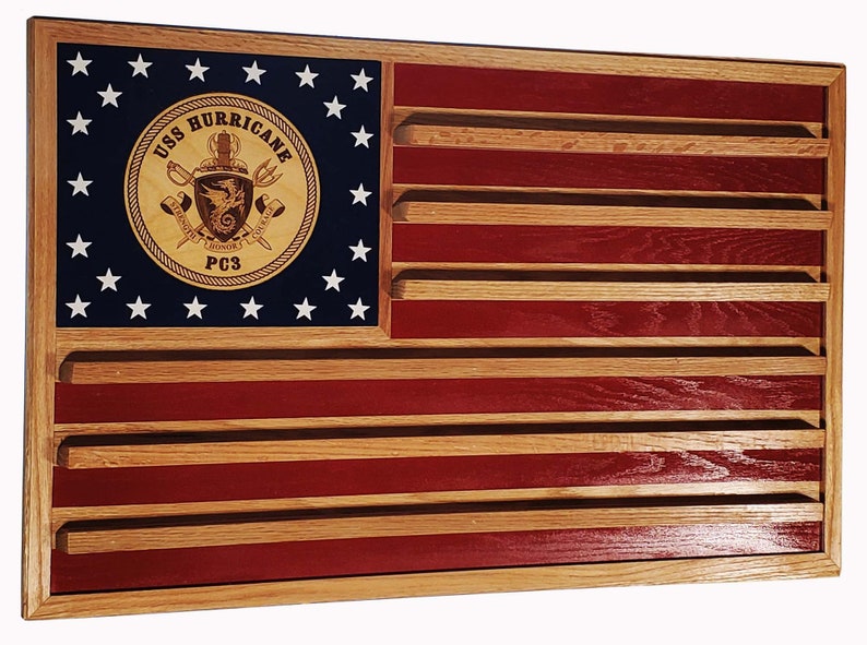 US Navy USS Hurricane PC3 Ship's Crest Challenge Coin - Etsy