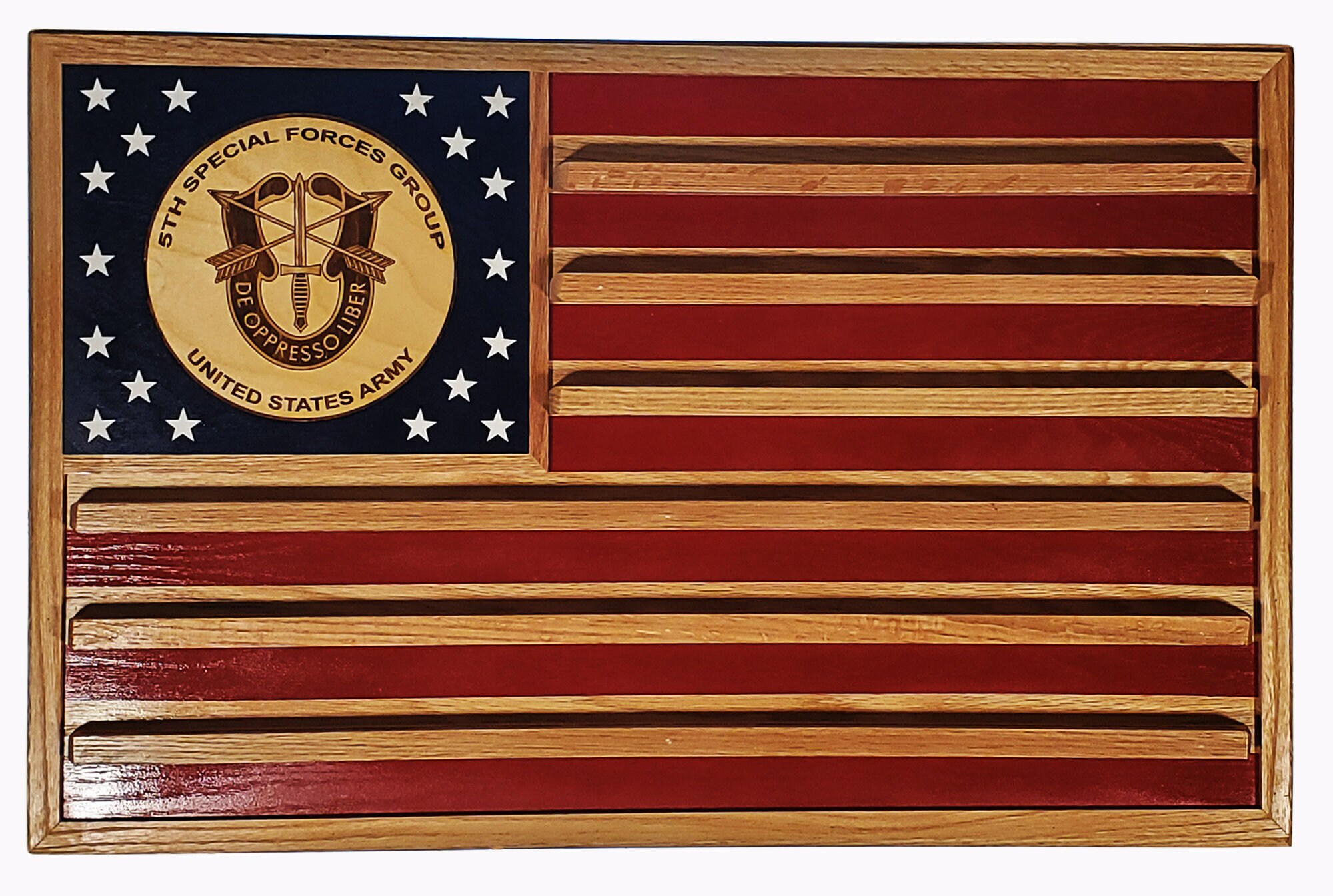 US Army 5th Special Forces Group Challenge Coin Display Flag 70-100 ...