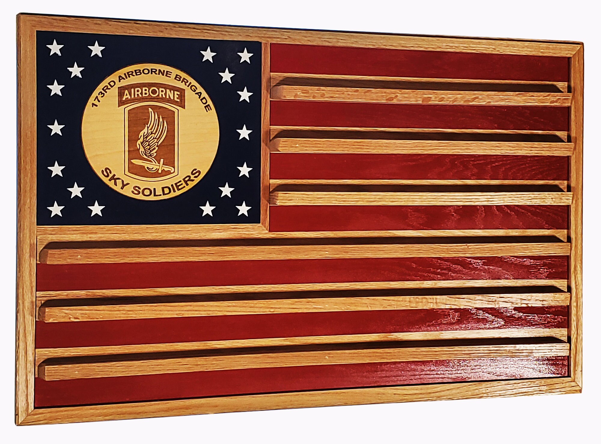 US Army 173rd Airborne Brigade Challenge Coin Display Flag - Etsy