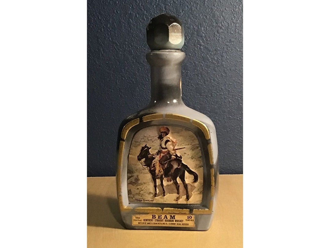 Vintage 1979 Jim Beam Frederic Remington indian Trapper Decanter Bottle ...