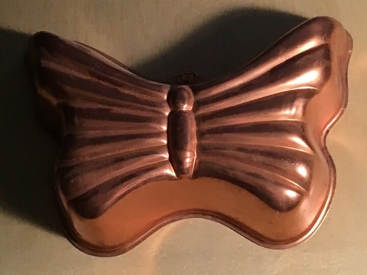 Vintage Copper Colored Butterfly Cake Pan Jell-o Mold 6 Cups - Etsy