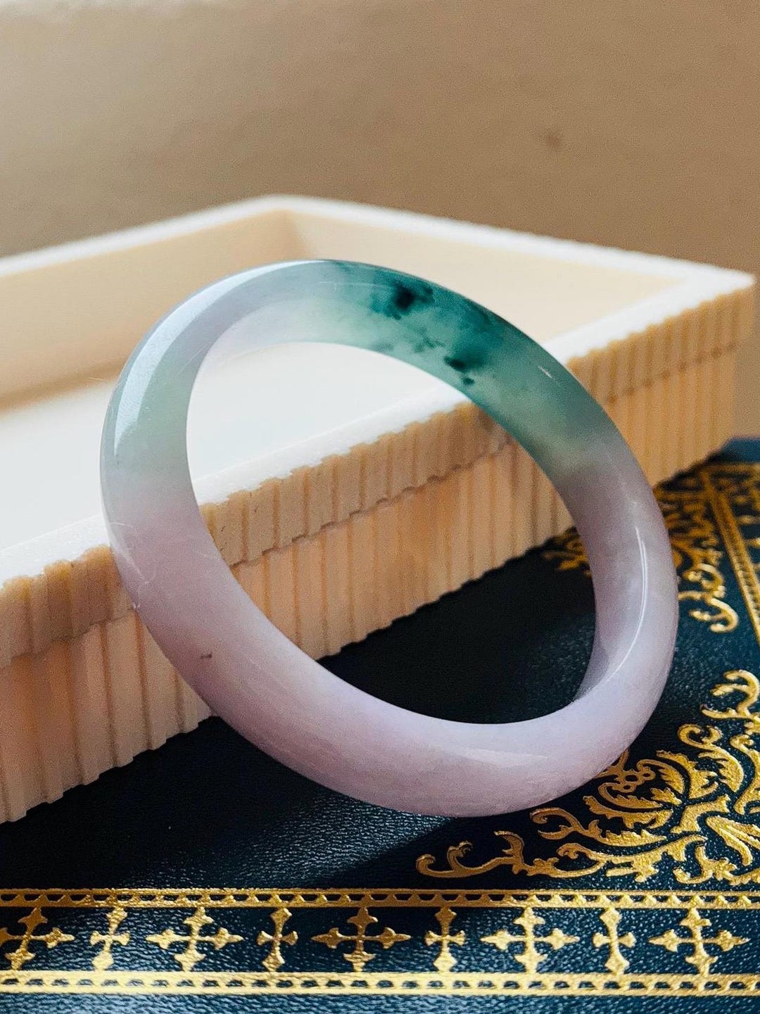 ICE GRADE Beautiful, Lavender, Purple and Green Authentic Jadeite Jade ...