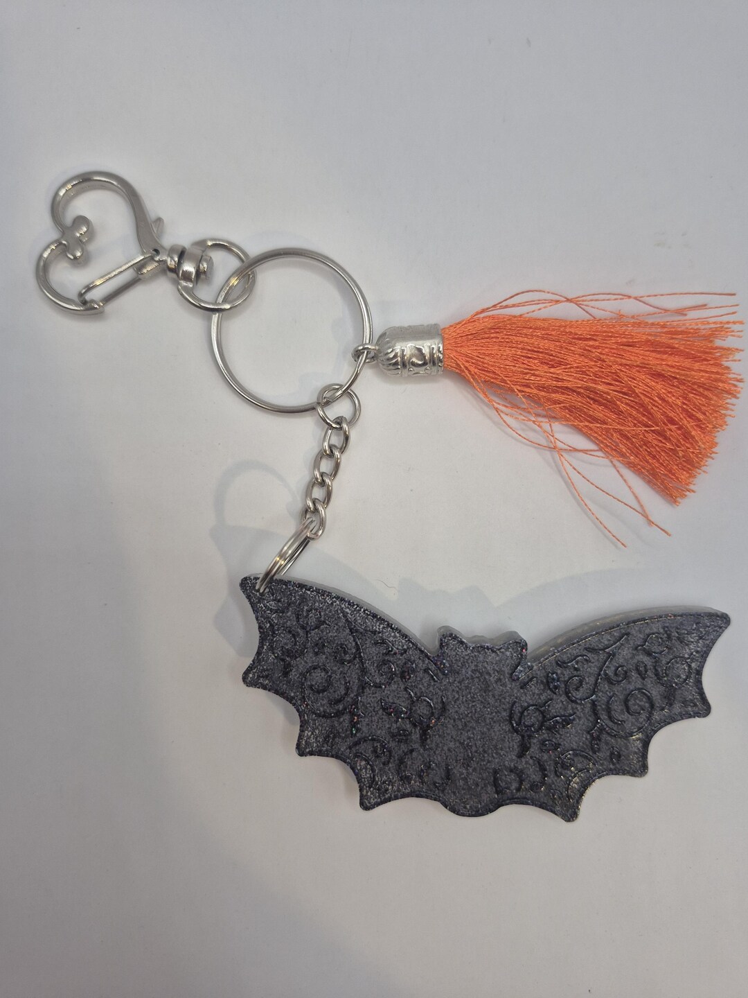 Bat Keychain (orange) - Etsy