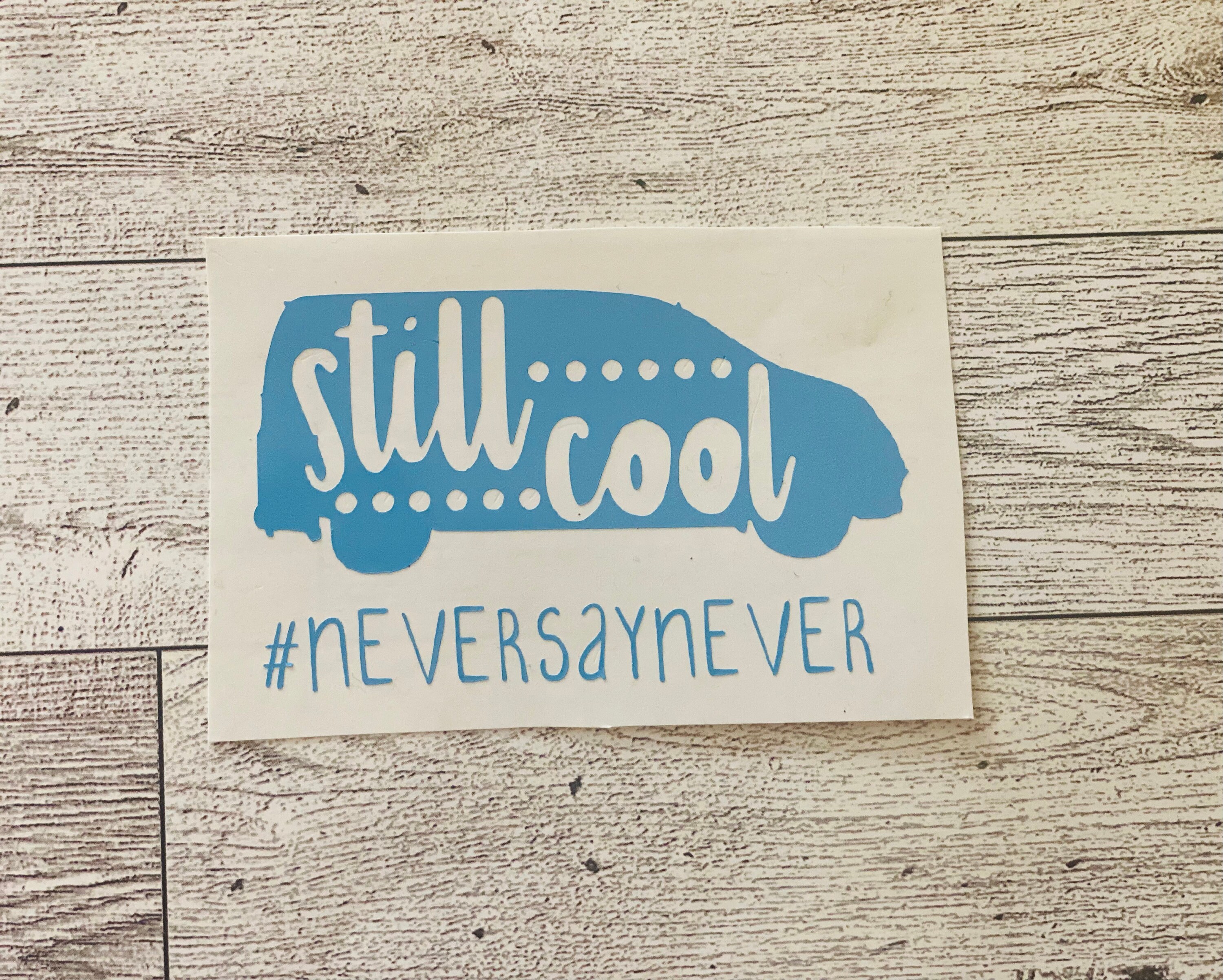 Mini Van Vinyl Sticker - Etsy