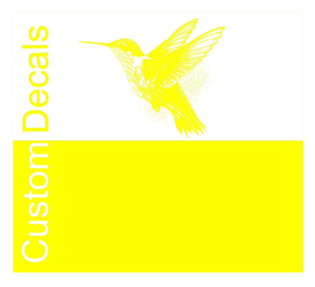 CUSTOM SILKSCREEN Yellow Enamel Decals for Ceramics Porcelain Glass ...