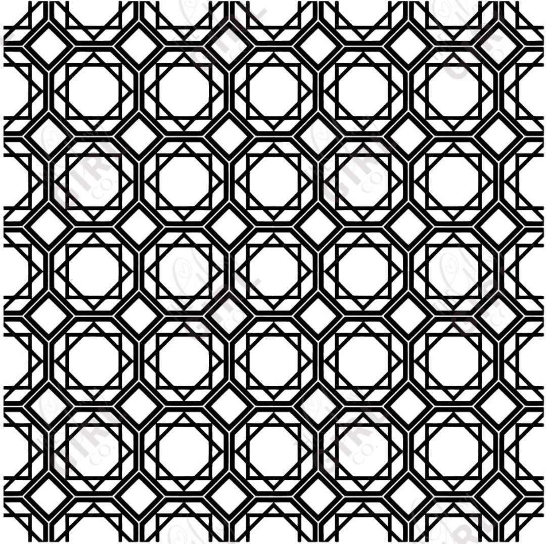 Diamond Shaped Pattern Kiln Fire Decal Glass Fusing Decal - Etsy