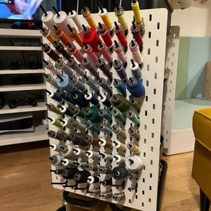 5x IKEA SKADIS Pegboard Thread Spool Holder Variations, Thread Holder ...
