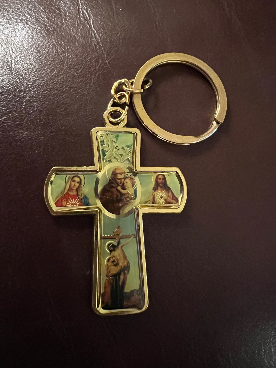 Vintage Catholic St. Saint Anthony Key Chain - Religious - Christianity ...