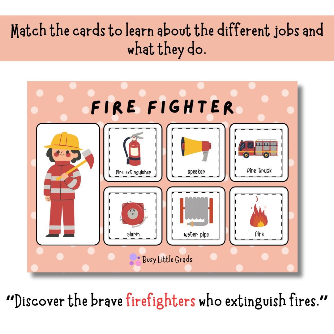 Community Helpers Busy Book on Professions Sorting Occupation Worksheet ...