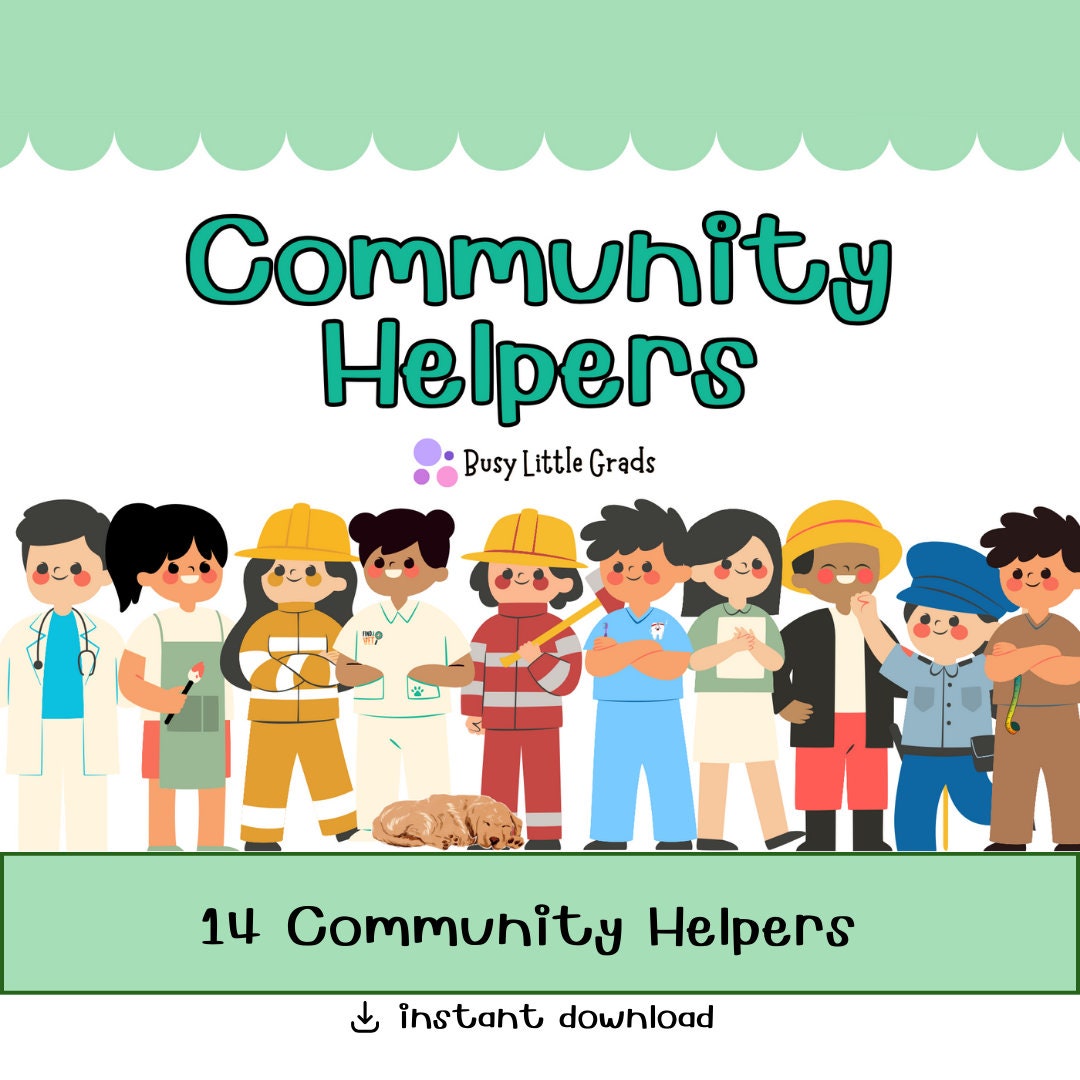 Community Helpers Busy Book on Professions Sorting Occupation Worksheet ...