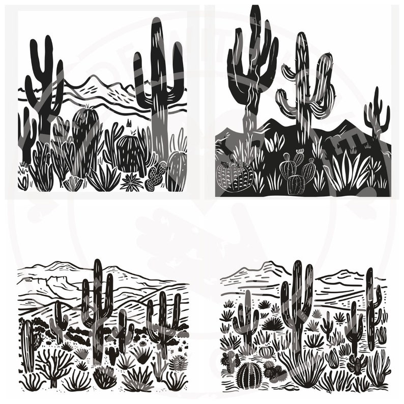 Saguaro National Park Giant Cactus Tucson Desert Mountain Sonoran Svg ...