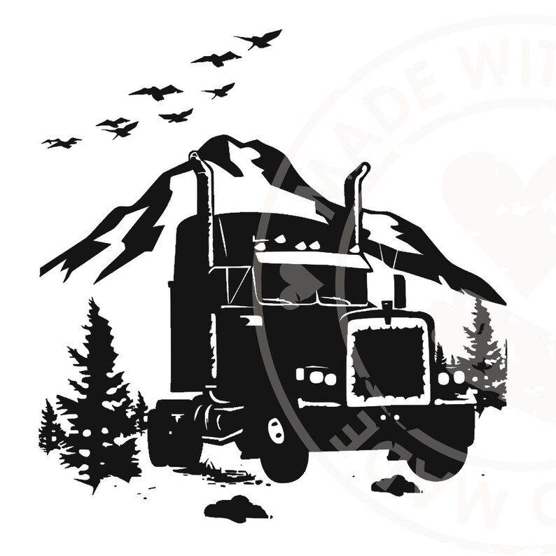 Trucker SVG Bundle Skeleton Truck Driver Trucker Life Digital Art Truck ...