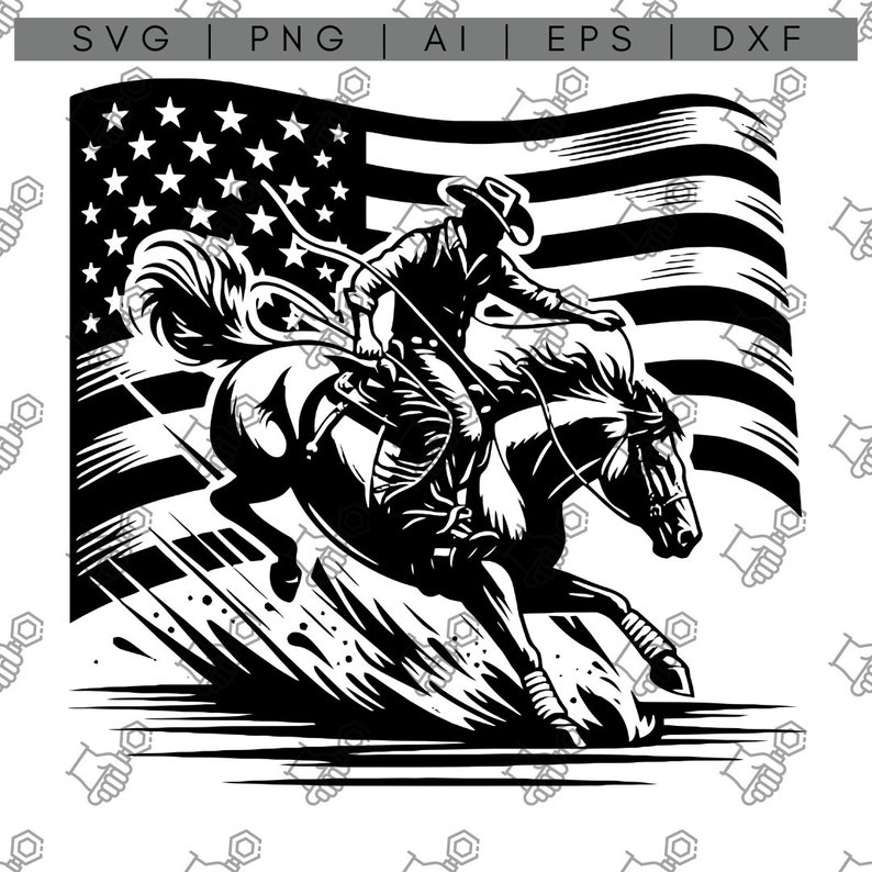 Ultimate Rodeo SVG Bundle Authentic Western Cowboy & Horse SVG Rodeo ...