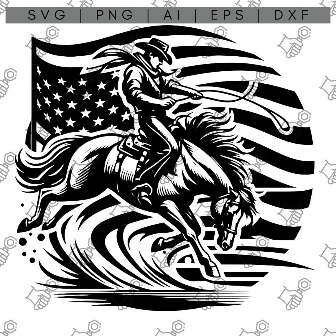 Ultimate Rodeo SVG Bundle Authentic Western Cowboy & Horse SVG Rodeo ...