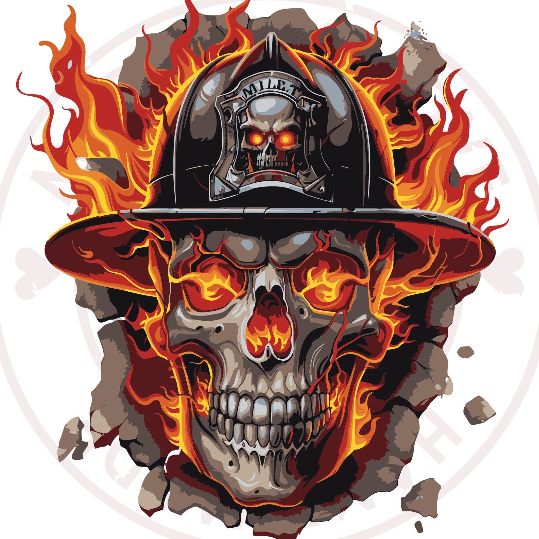 Firefighter Themed SVG PNG Bundle 5 Designs Fire Department Symbols ...