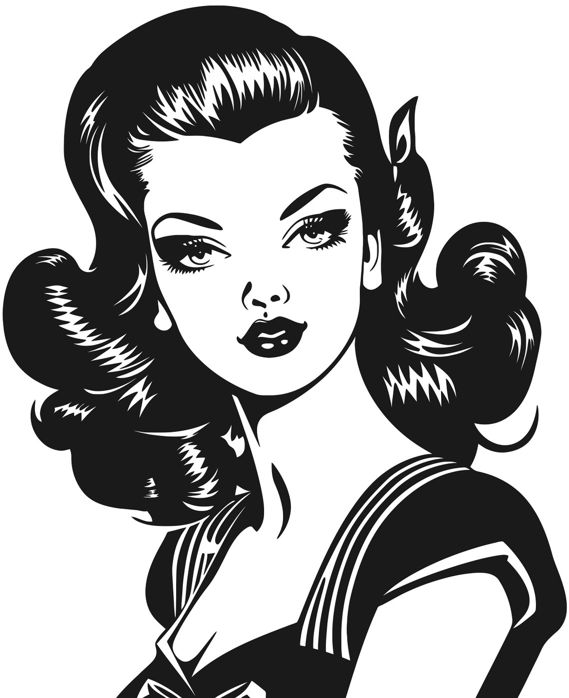 Retro Housewife SVG Vintage Women SVG Files for Cricut Cut Files ...