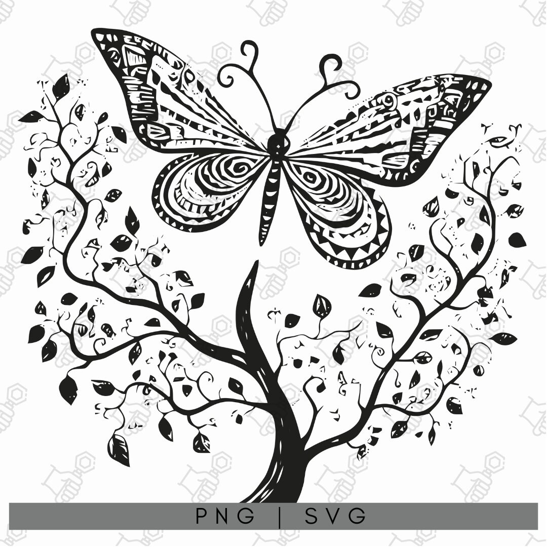 Enchanting Layered Butterfly Swarm SVG Perfect for Cricut & Clipart ...