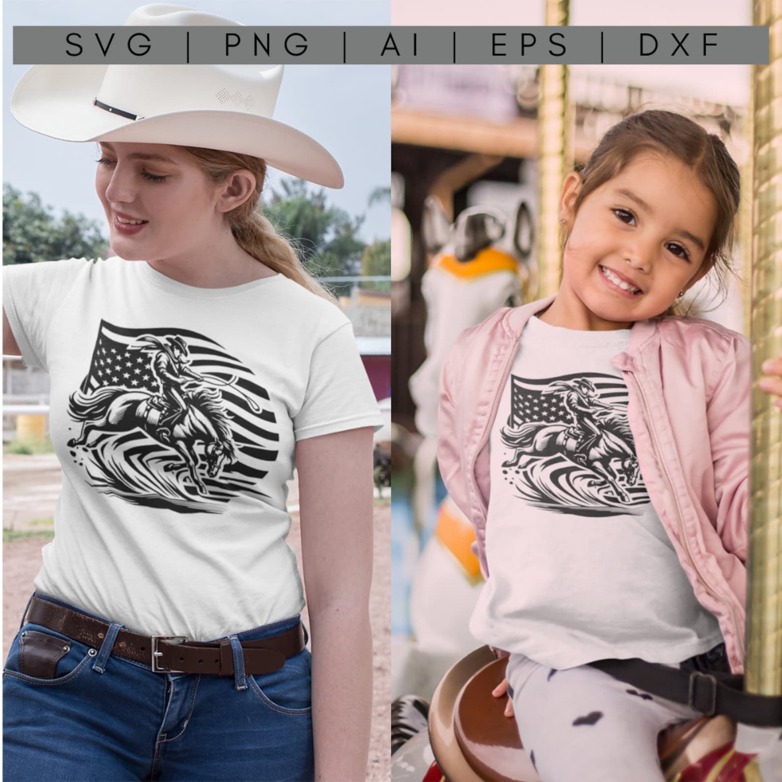 Ultimate Rodeo SVG Bundle Authentic Western Cowboy & Horse SVG Rodeo ...