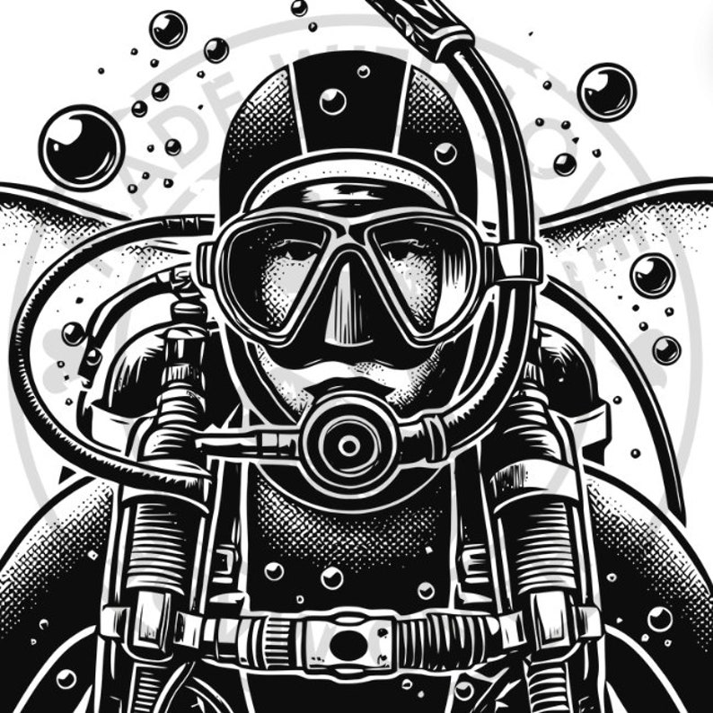 Scuba Diver SVG Cut Files Underwater Diving and Snorkeling Designs for ...