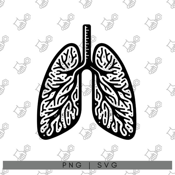 Lung Svg - Etsy