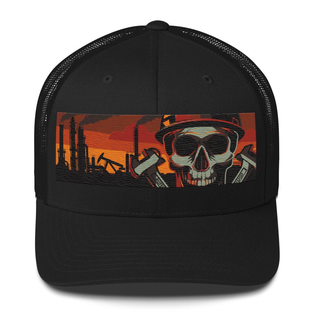 Embroidered Oilfield Trucker Hat Custom Snapback for Oil and Gas ...